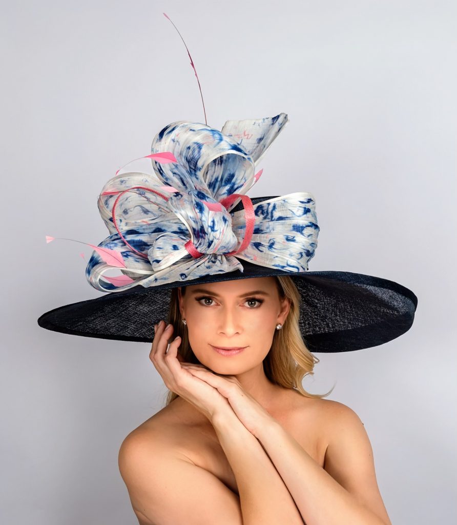 Elegant Navy blue hat for women - Annettes Couture | Fascinator Hats ...